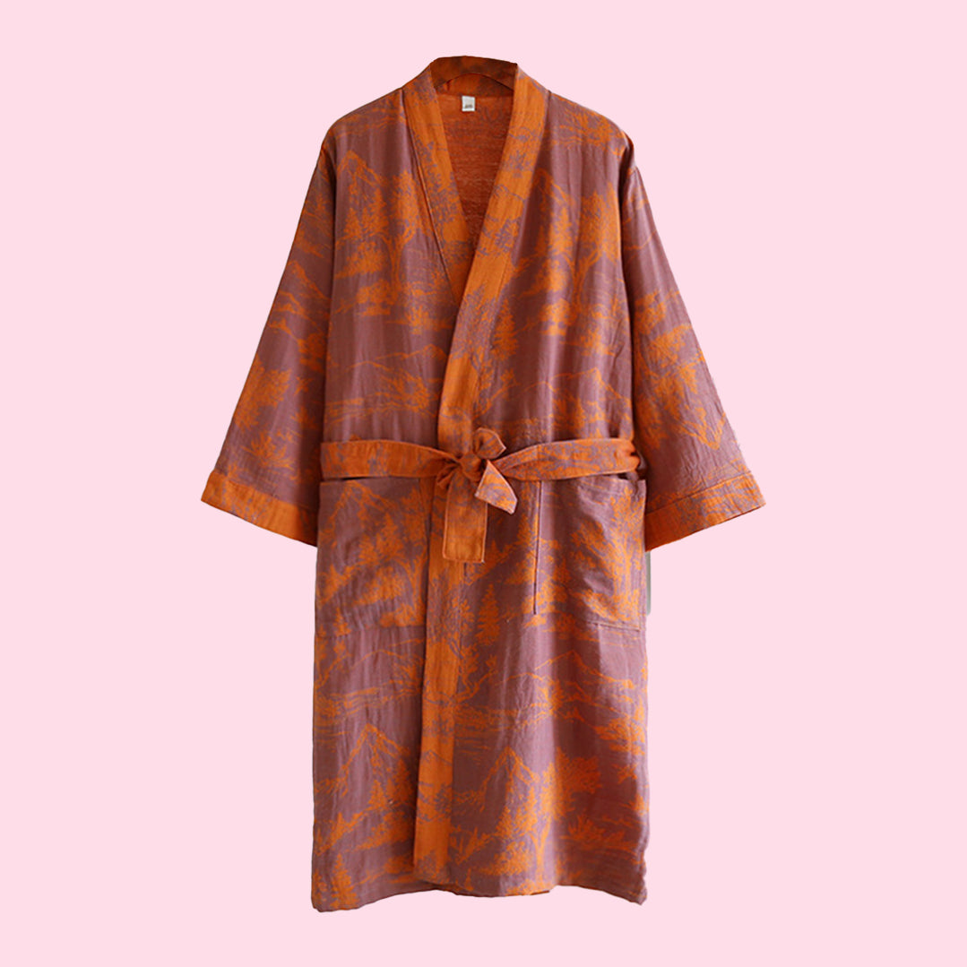 Aki Cotton Kimono Robe | The Linea Home | Kawaii Apparel