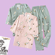 Neko Kimono Pyjama Set |The Linea Home | Kawaii Homeware